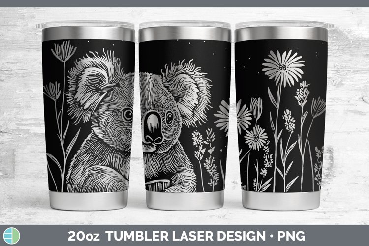 Cottage Safari Koala Laser 20oz Tumbler Sublimation Tumbler
