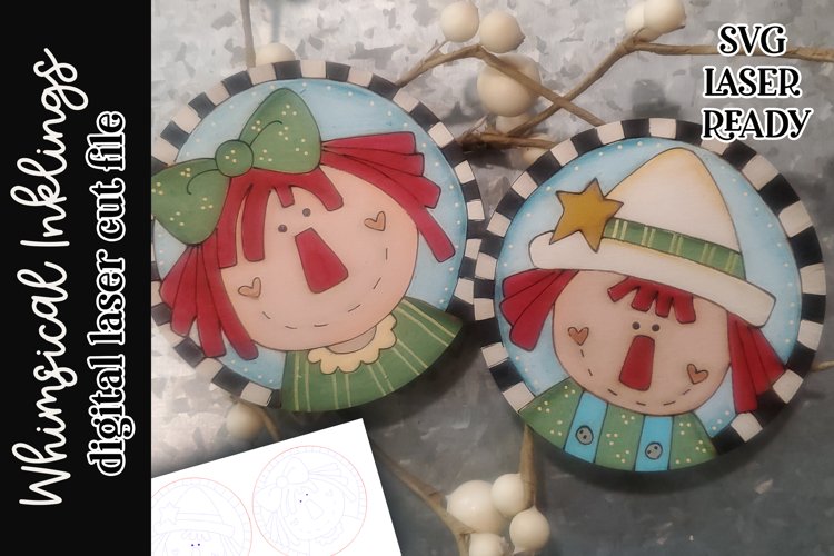 Country Annie And Andy SVG Magnet Set For Laser Cutting