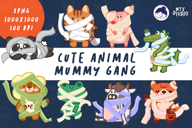 Cute Animal Mummy Gang
