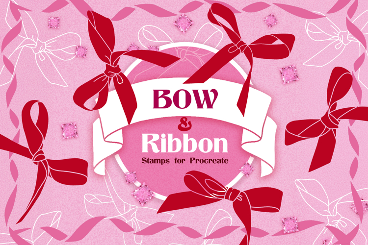 Bow & Ribbon Procreate Stamps
