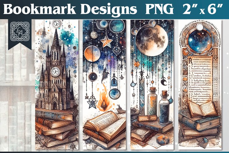Magic Books Printable Bookmark 4 PNG