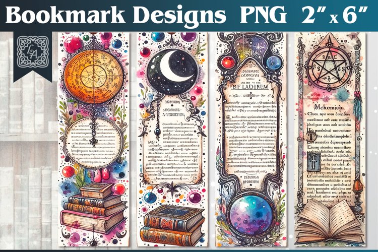 Magic Books Printable Bookmark 4 PNG