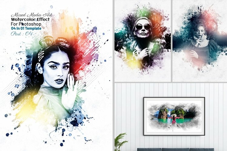 Editable Mixed Art Photo Effect