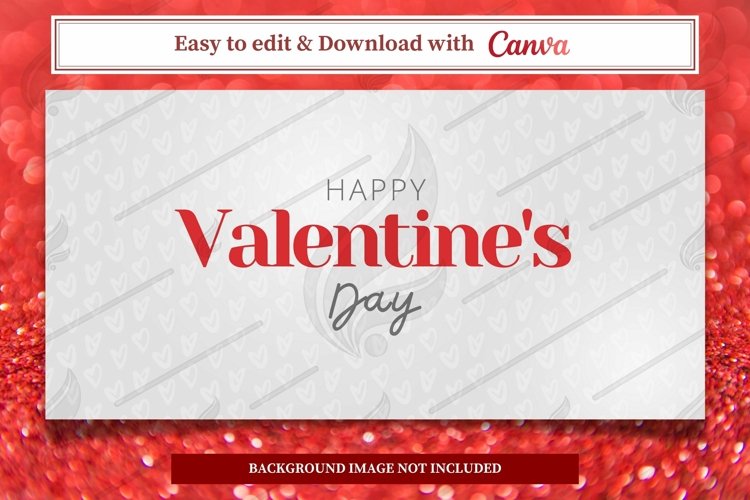 Valentine's Day Banner Canva Template (2381176)