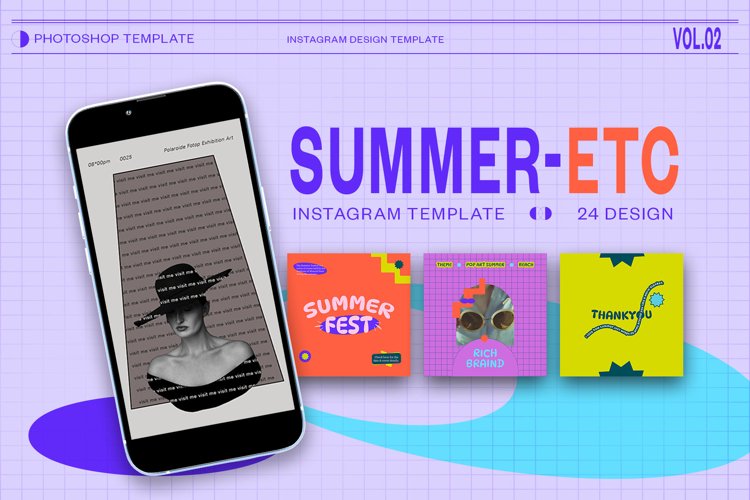 Summer-ETC Instagram Template | PSD