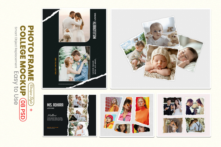 Psd Collage Photo Frame Template