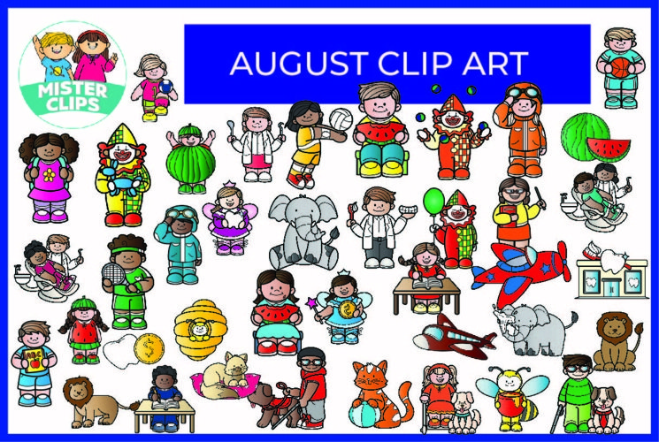 August Clip Art