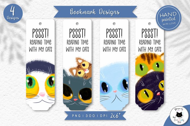 Cat Lover Bookmarks | Printable Cat Bookmark Templates