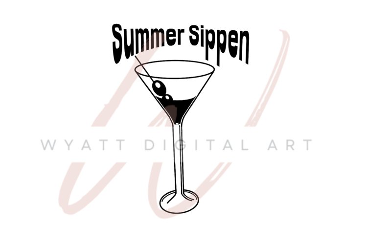 Martini with Olives-Summer Sippen