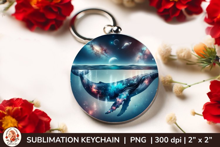 Wild Animal, Round Keychain, 3d keychain, Galaxy