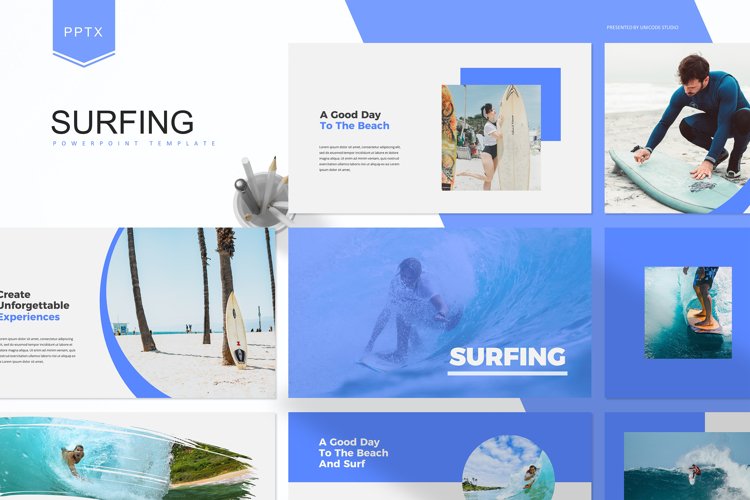 Surfing - Powerpoint Template