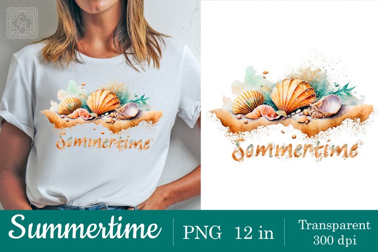 Shells t-shirt sublimation print design png