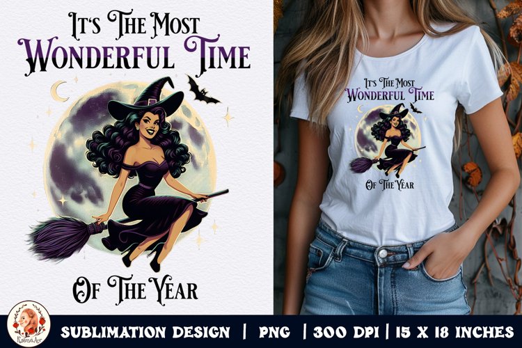 Halloween Witch Sublimation,Retro Halloween,Witch Sublimatio