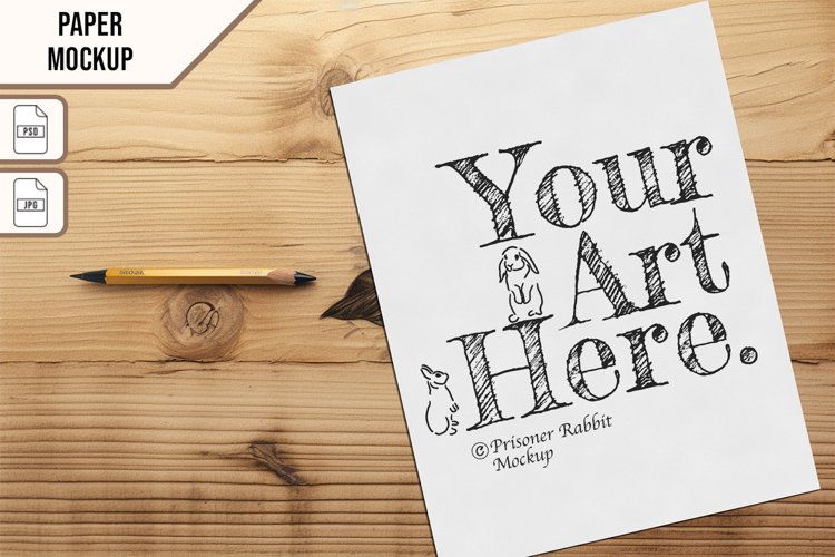 Sketch Pad Drawing Smart Mockup PSD & JPG Template (2776836)