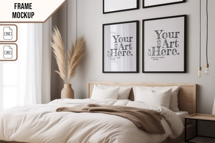 Frame Smart Mockup PSD & JPG Template Graphic (2772618)