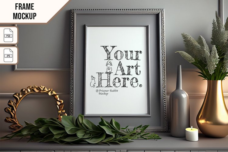 Frame Smart Mockup PSD & JPG Template Graphic (2769970)