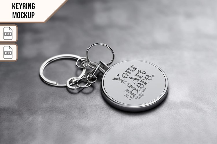 Keyring Smart Mockup PSD & JPG Template Graphic (2770399)