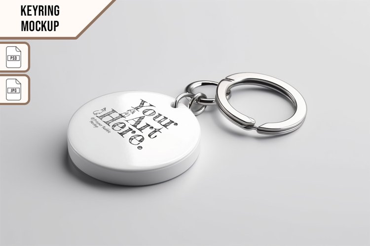 Keyring Smart Mockup PSD & JPG Template Graphic (2770503)