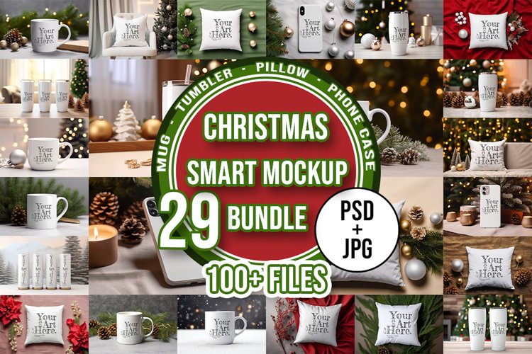 Christmas New Year Seasonal Smart Mockup BIG (2785013)
