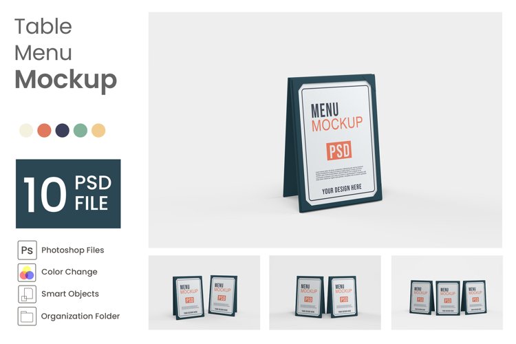 Table Menu Mockup vol 2