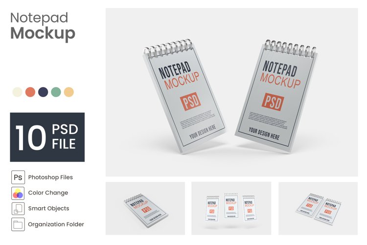 Notepad mock ups