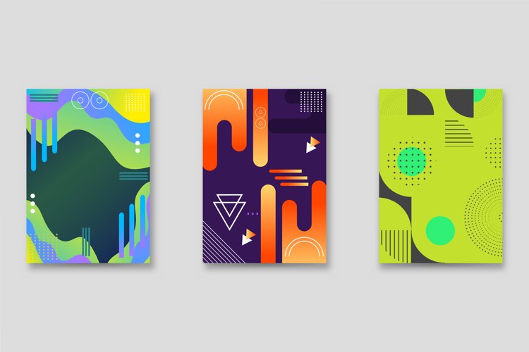 Trendy Memphis Vintage Cover Design Graphic (2312892)