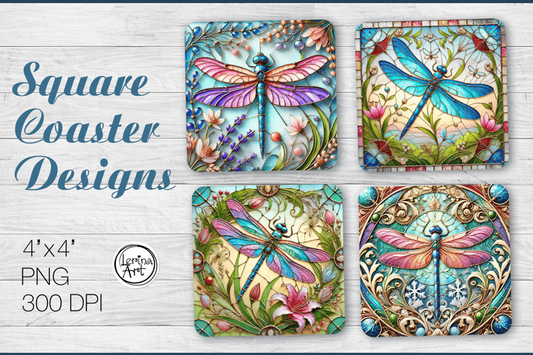 Dragonfly Coaster Sublimation, Under the Sea Coaster