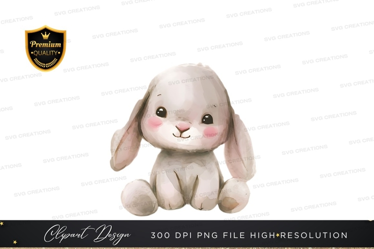 Cute bunny clipart png (6464564)