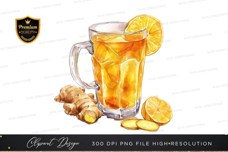 Refreshing ginger lemonade