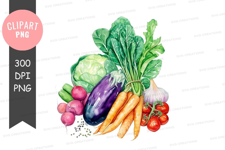Fresh vegetables clipart png (6473725)