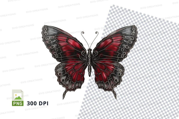 Stained glass butterfly clipart png