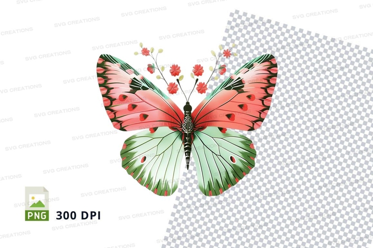 Floral butterfly clipart png (6489469)