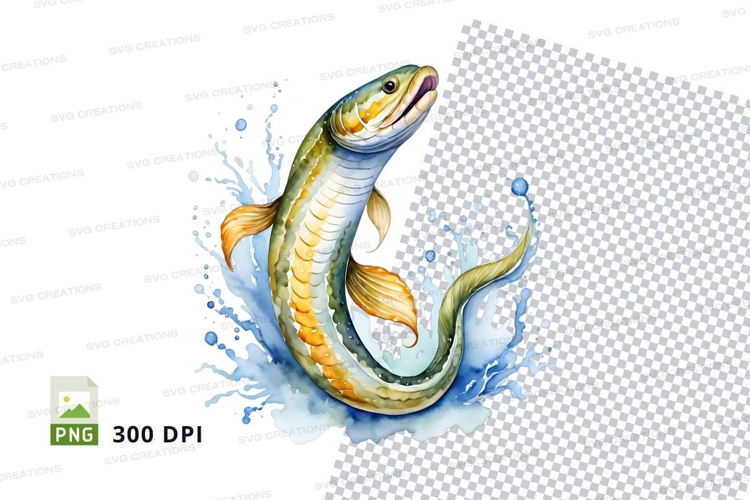 Leaping fish clipart (6500706)