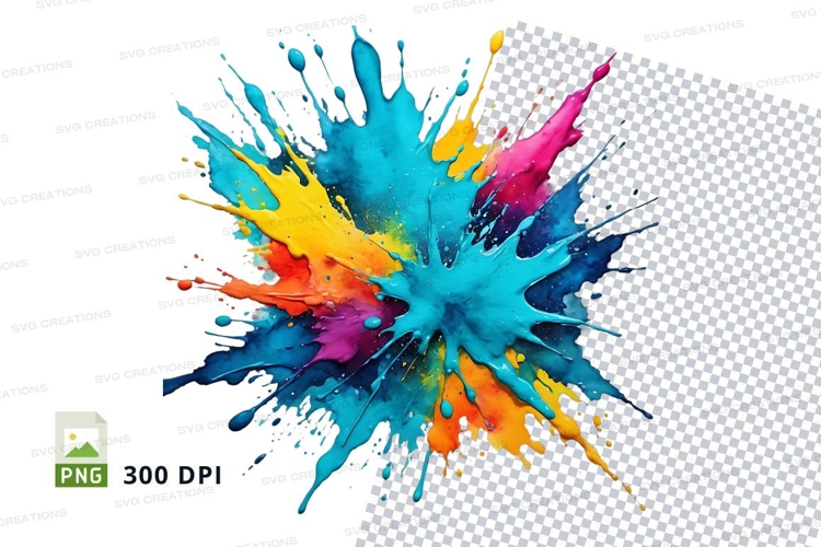 Colorful paint splash (6509759)