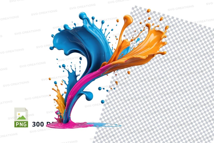 Colorful paint splash (6518699)