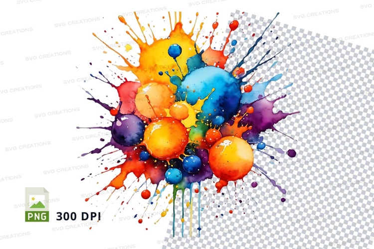 Vibrant paint splatter (6518877)