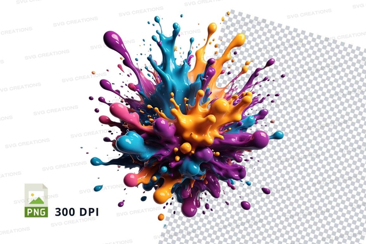 Colorful paint splash (6522031)