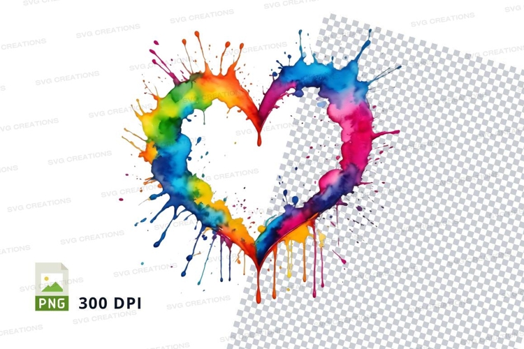 Rainbow heart splash (6522595)