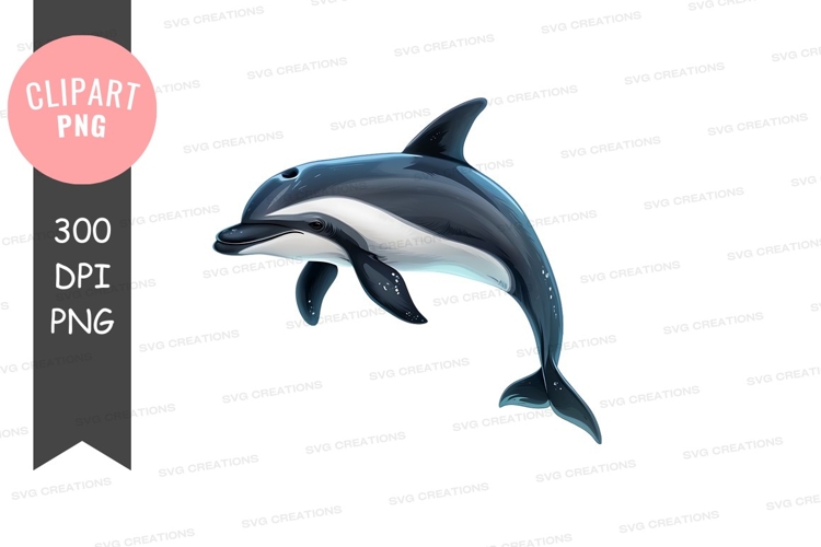 Leaping dolphin clipart png (6454544)