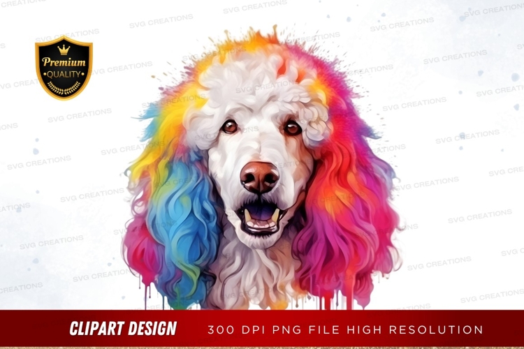 Colorful dog clipart png (6460273)