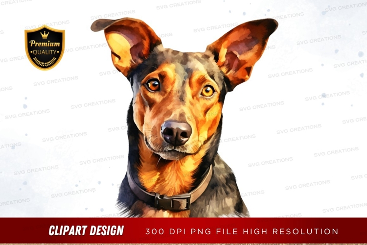 Curious dog portrait