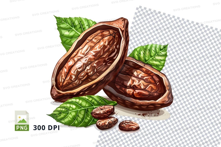 Cocoa pod clipart png