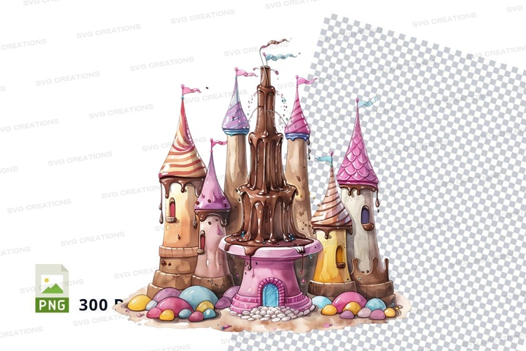 Fairytale castle clipart png