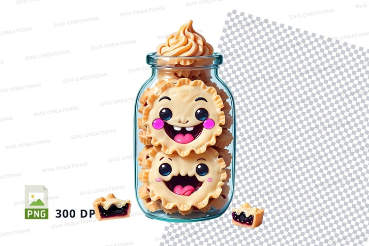 Cartoon cookie jar mockup (6560209)