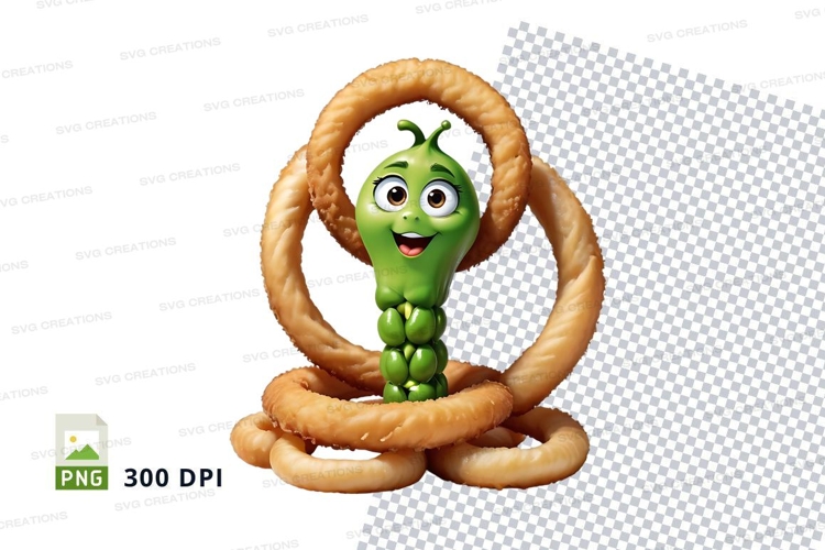 Cartoon character pretzel toy