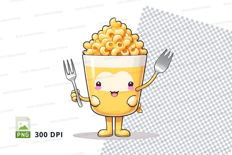 Popcorn bucket character clipart png