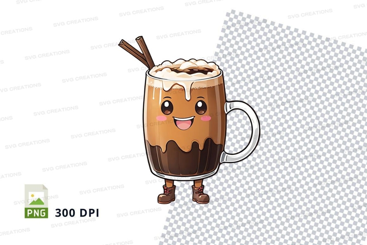 Cute cartoon coffee mug mockup (6563899)