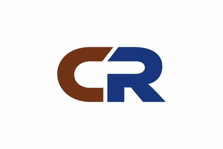 CR logo design vector template (3712502)