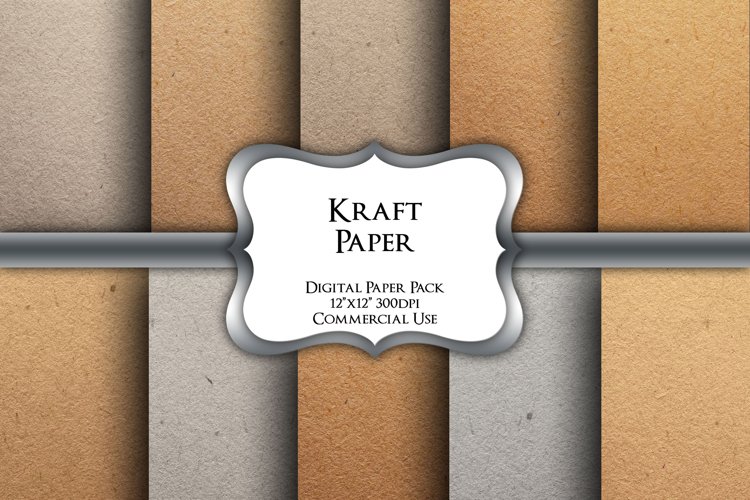 Kraft Paper Textures Digital Paper Pack