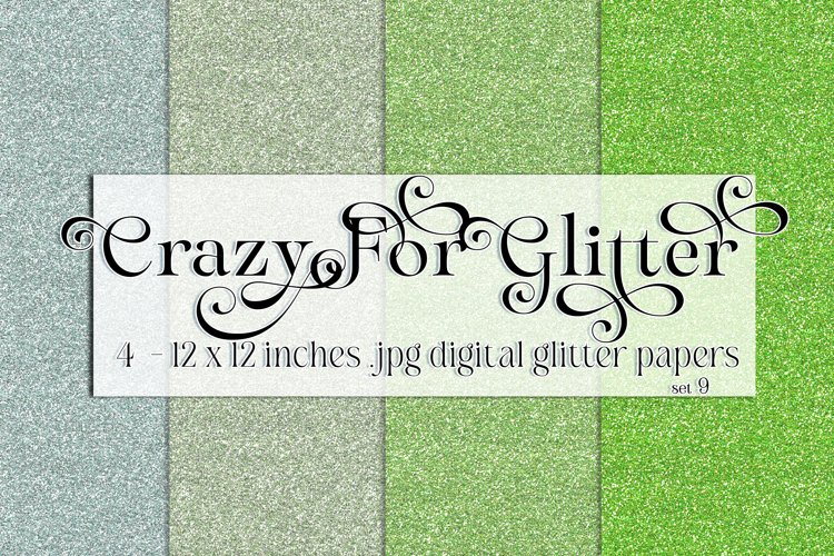 Glitter Papers, Glitter Backgrounds, Green Glitter Papers